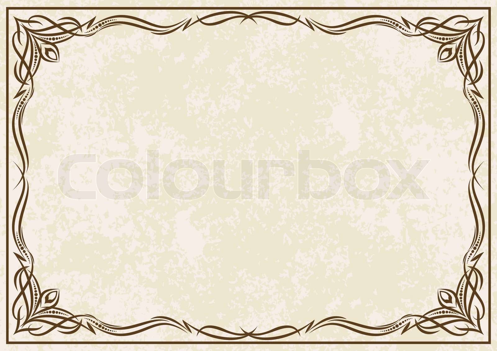 rahmen, dekorativ, altmodisch | Stock-Vektor | Colourbox