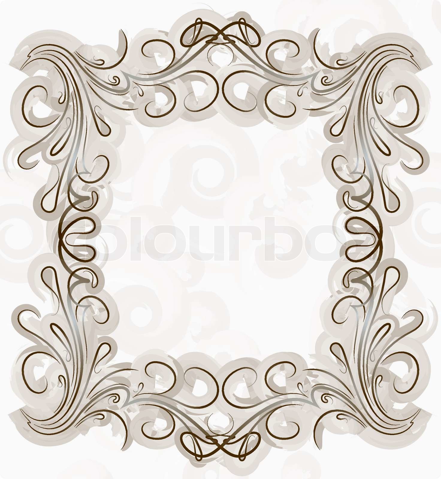 filigran, rahmen, scrollen | Stock-Vektor | Colourbox