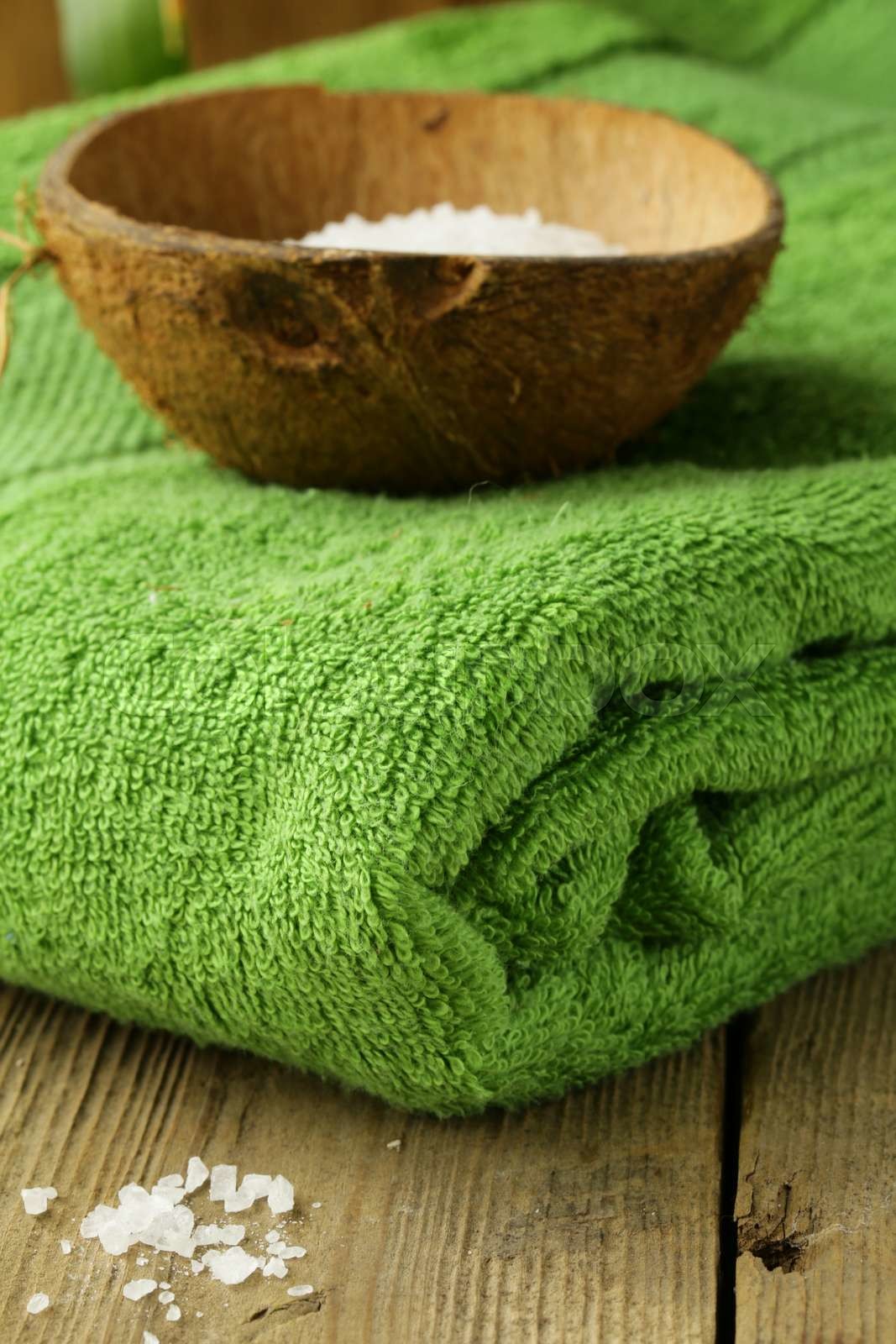 branch of bamboo, sea salt | Stock image | Colourbox