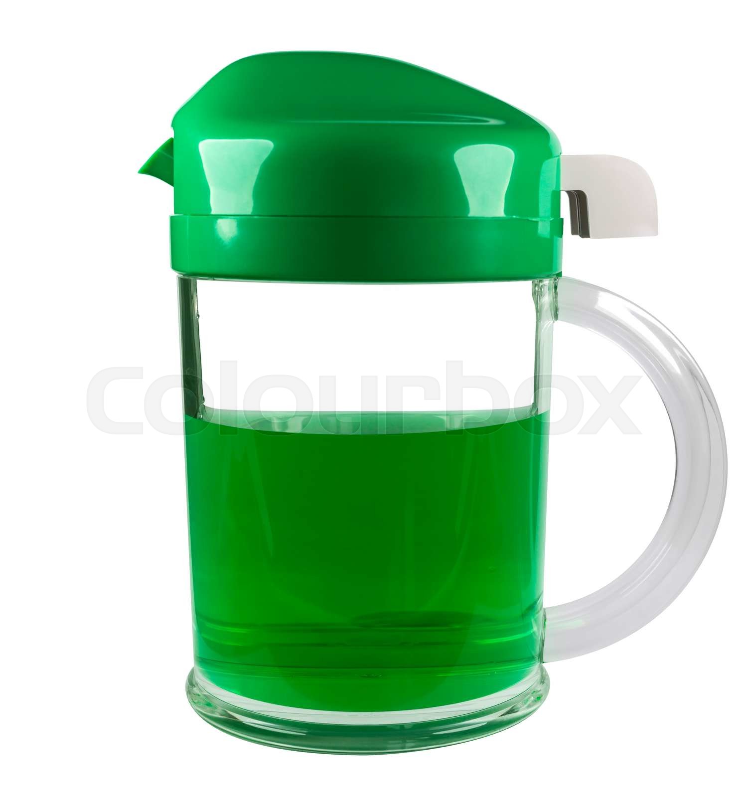 Jug of green tea | Stock image | Colourbox