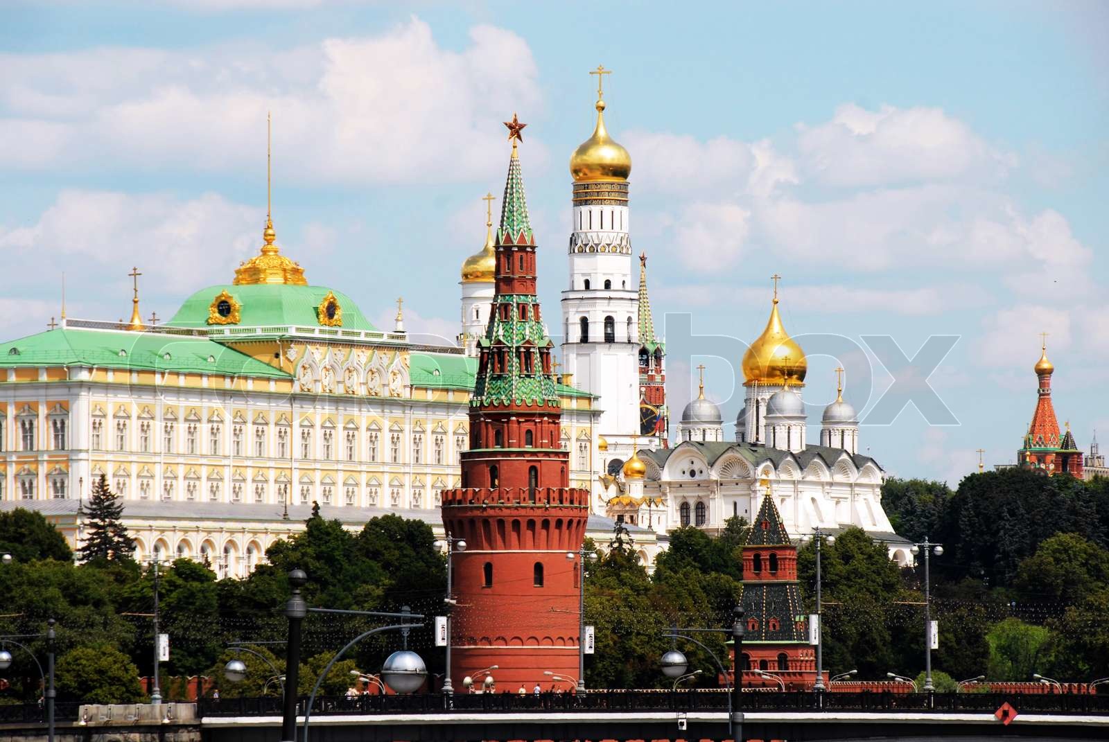 Moscow cityscape with Kremlin towers and churches | Stock image | Colourbox