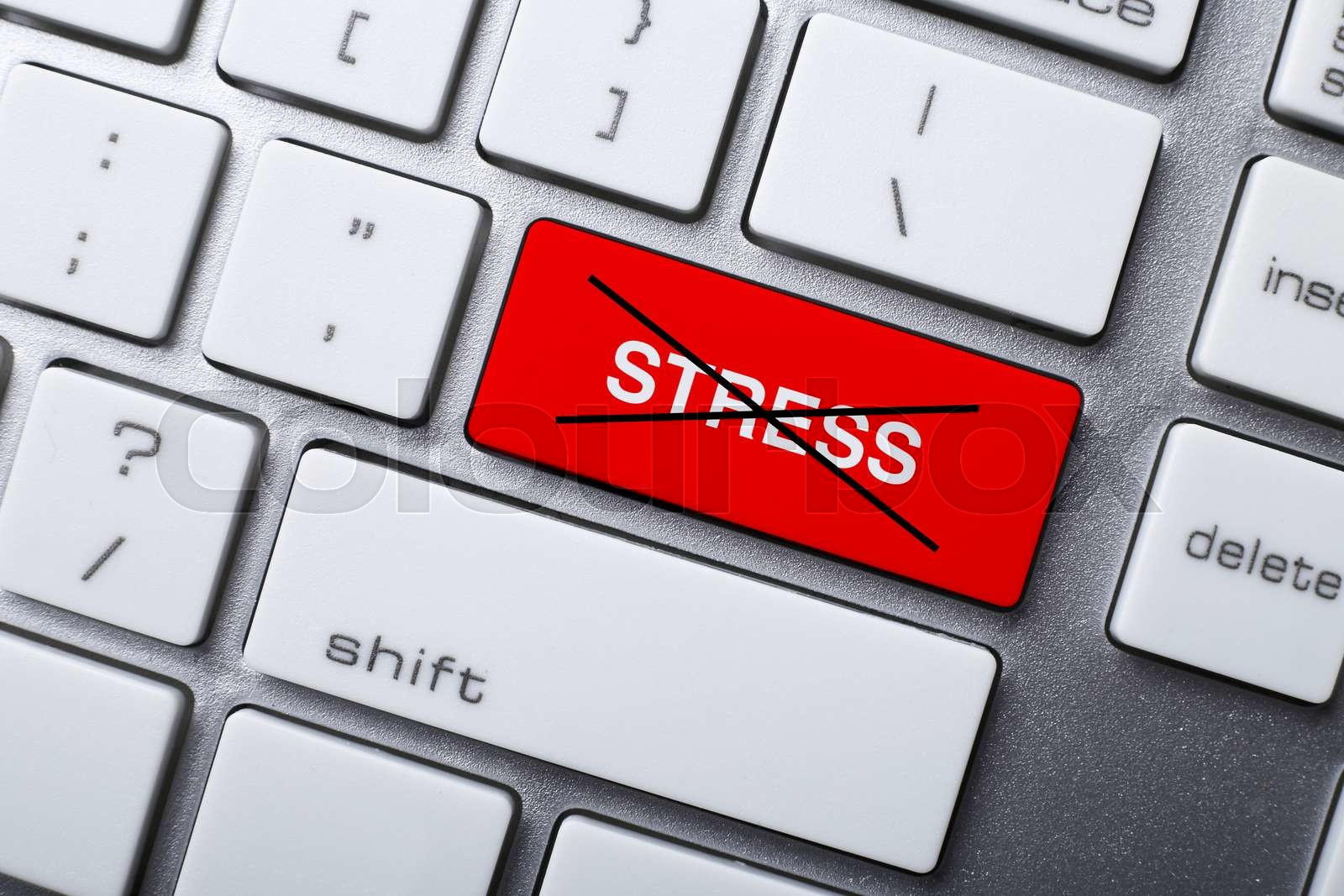 Stress Button On Keyboard | Stock image | Colourbox