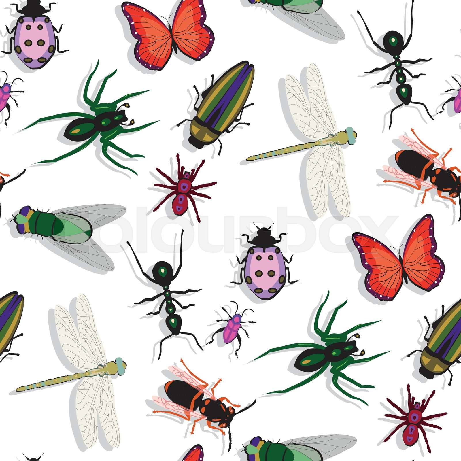 bugs pattern | Stock vector | Colourbox