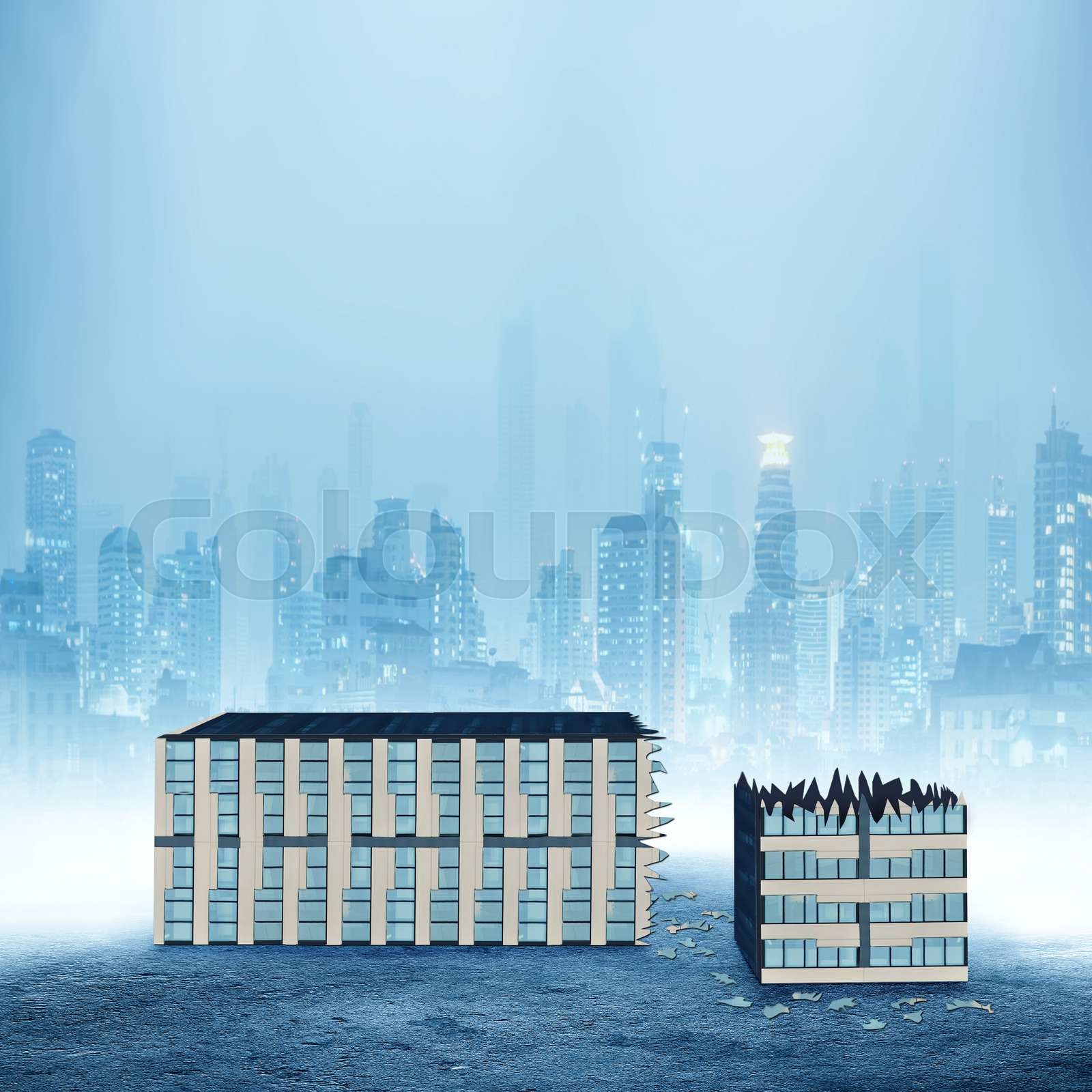 Broken skyscraper | Stock image | Colourbox