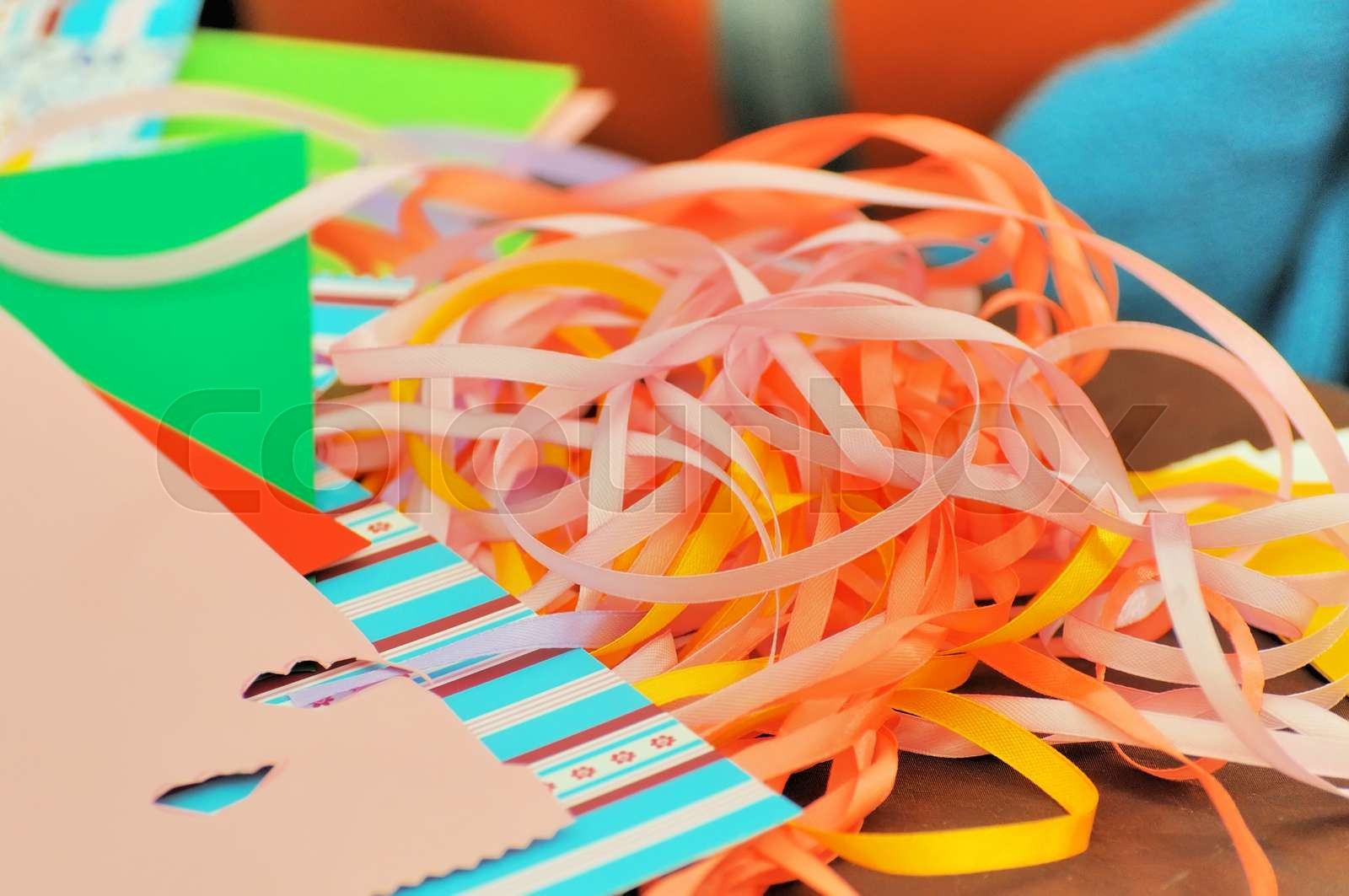 Strips of colored paper | Stock image | Colourbox