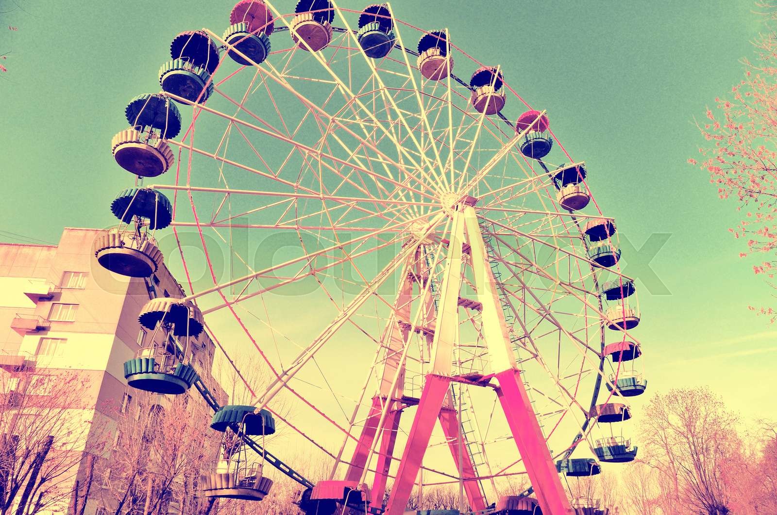 Old ferris wheel | Stock image | Colourbox