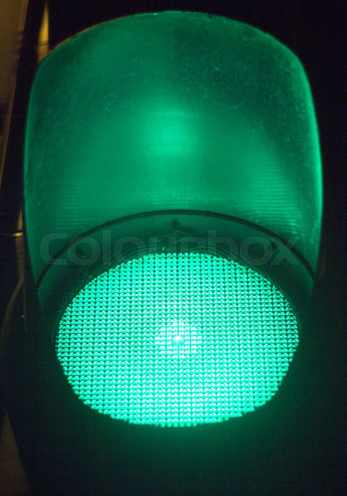 Green go road traffic light | Stock image | Colourbox