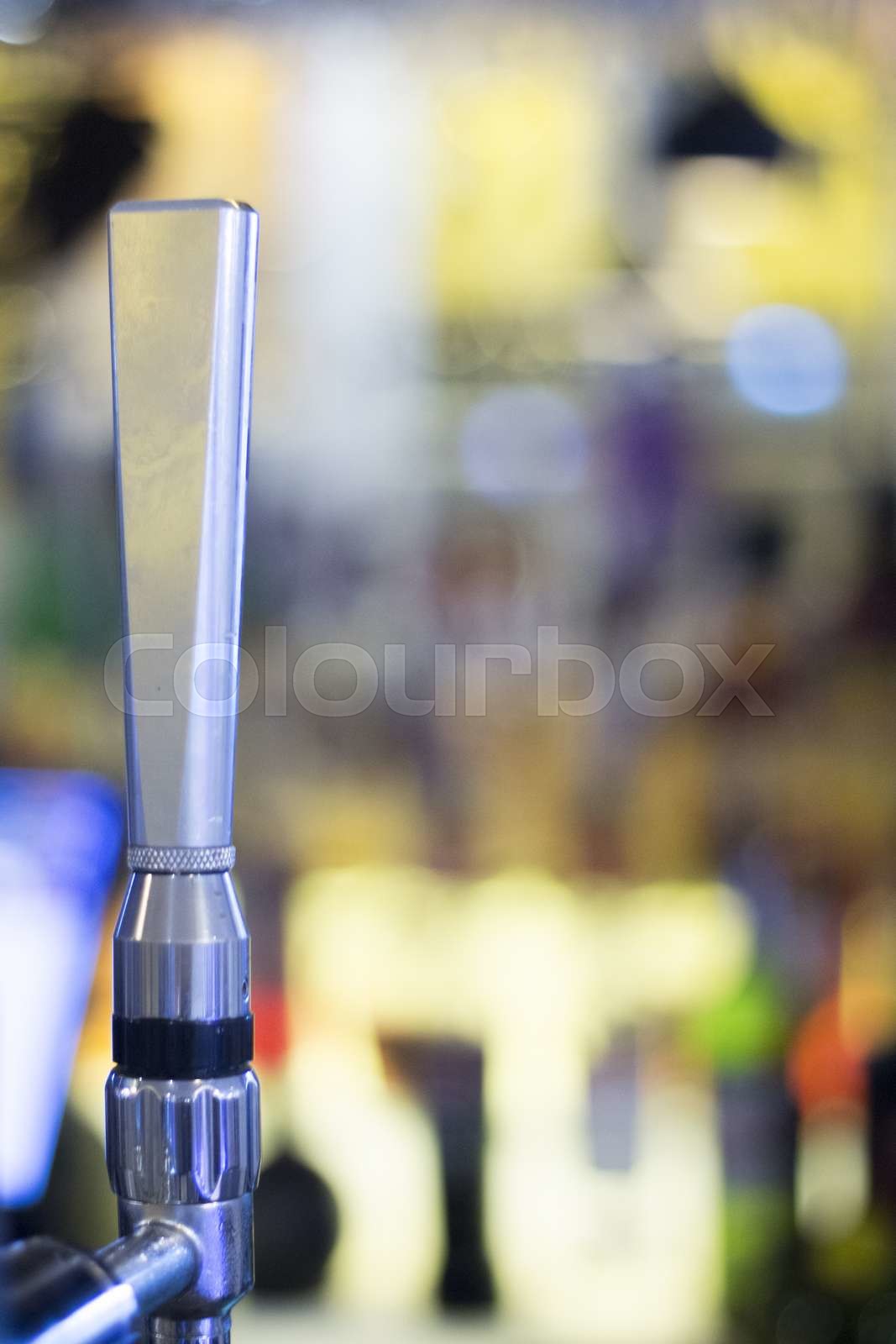 Lager draft beer pump in pub bar | Stock image | Colourbox