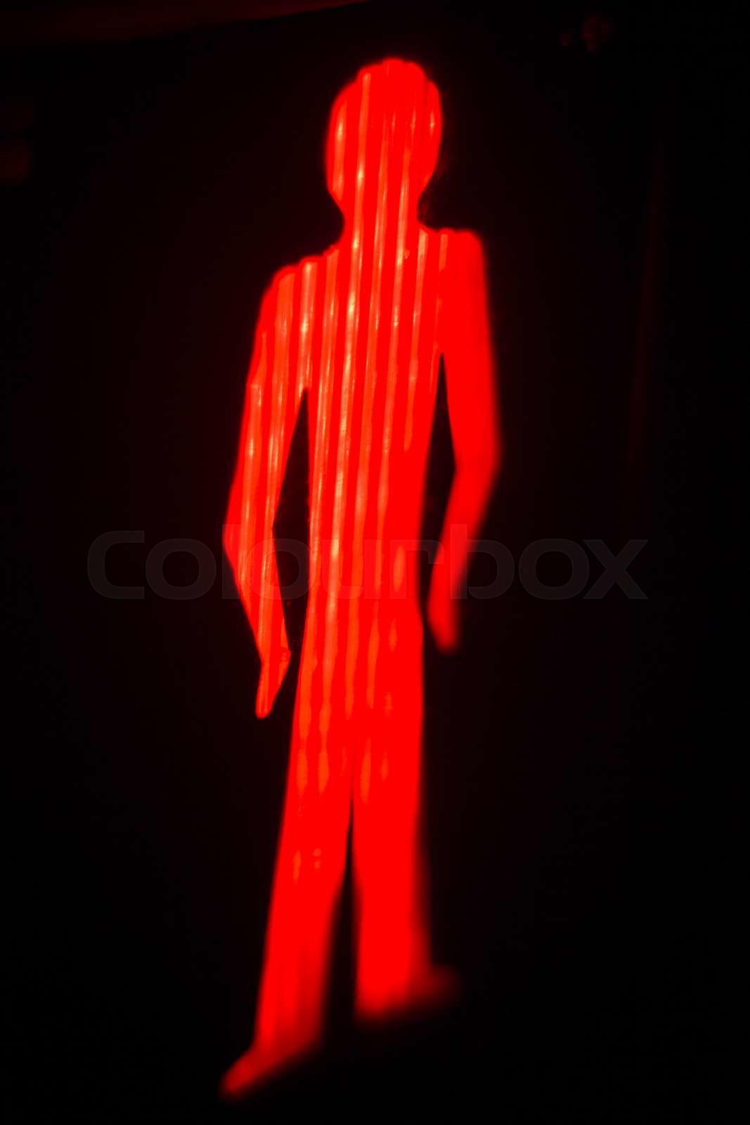 Green man go pedestrian traffic light | Stock image | Colourbox