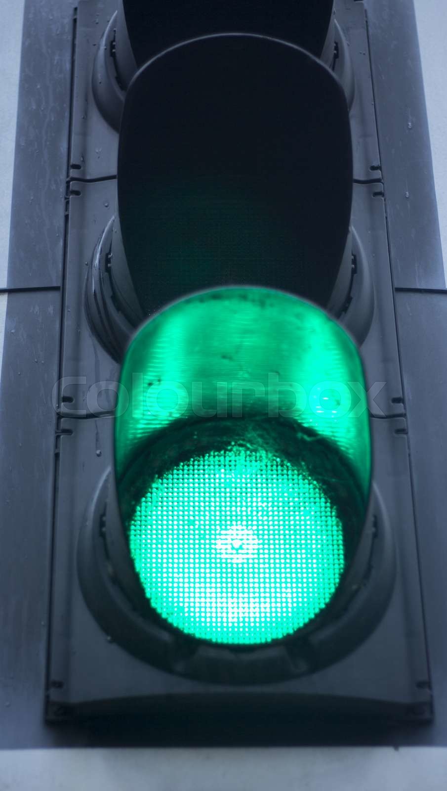 Green go road traffic light | Stock image | Colourbox