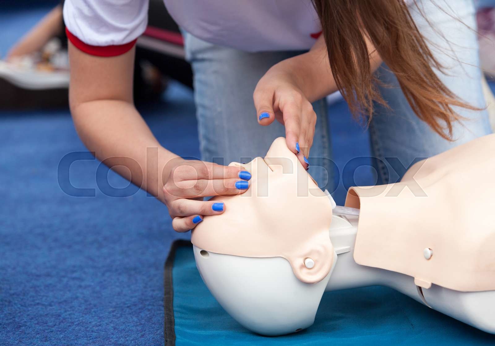 First Aid Training Cpr Stock Image Colourbox
