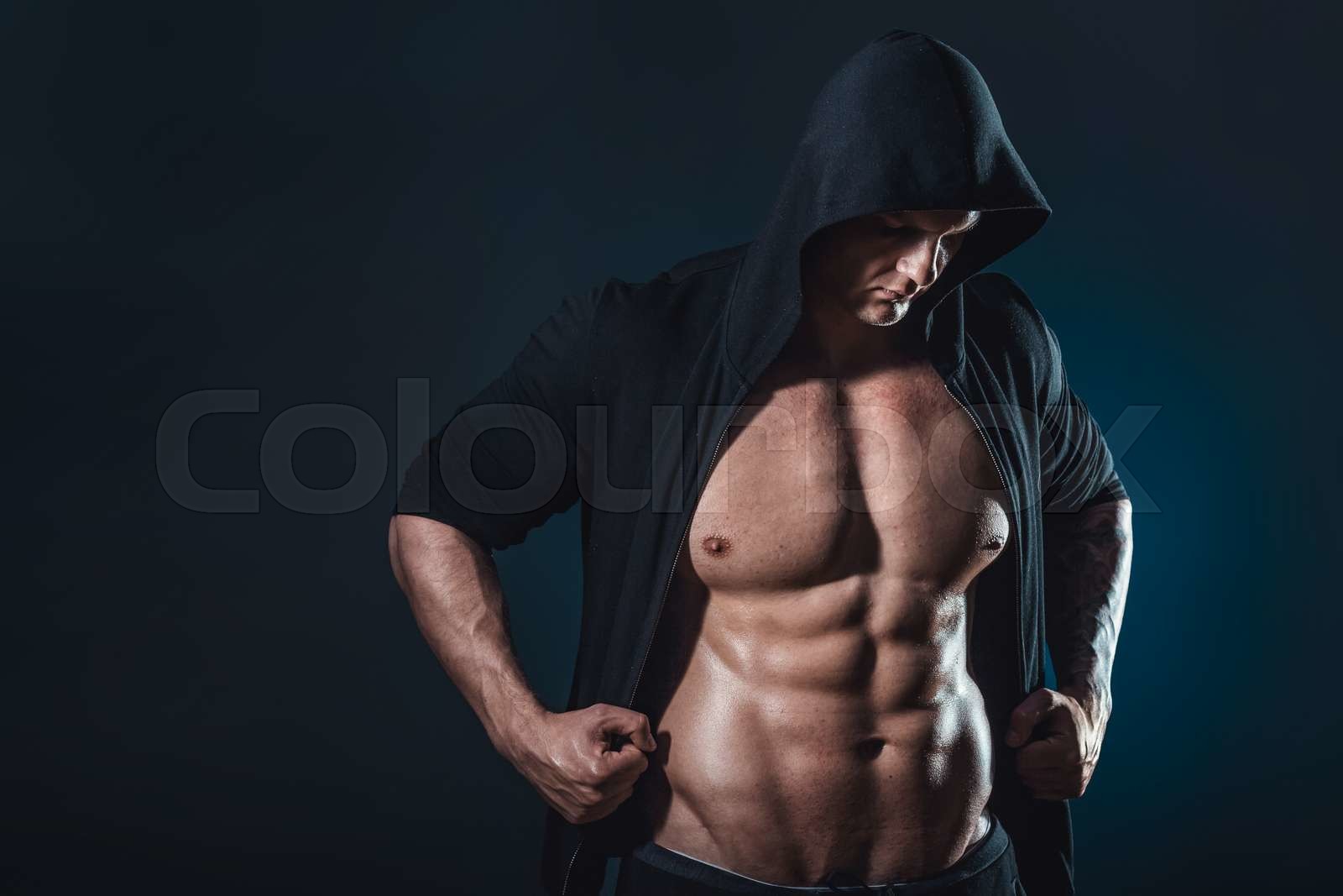 Handsome Muscular Man Stock Image Colourbox