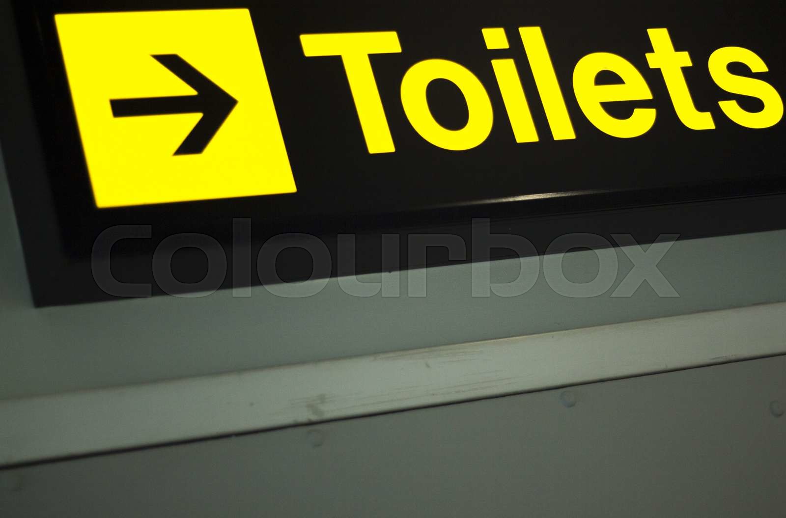 Airport information toilets wc sign | Stock image | Colourbox