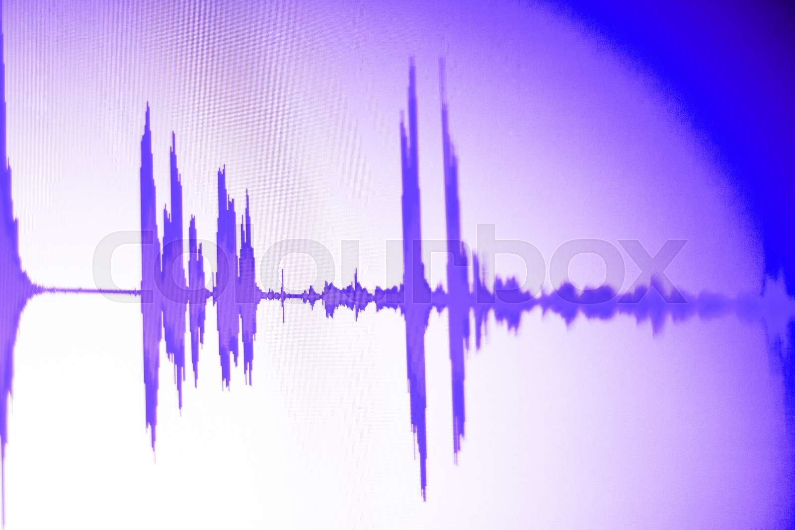 Audio studio voice recording sound wave | Stock image | Colourbox