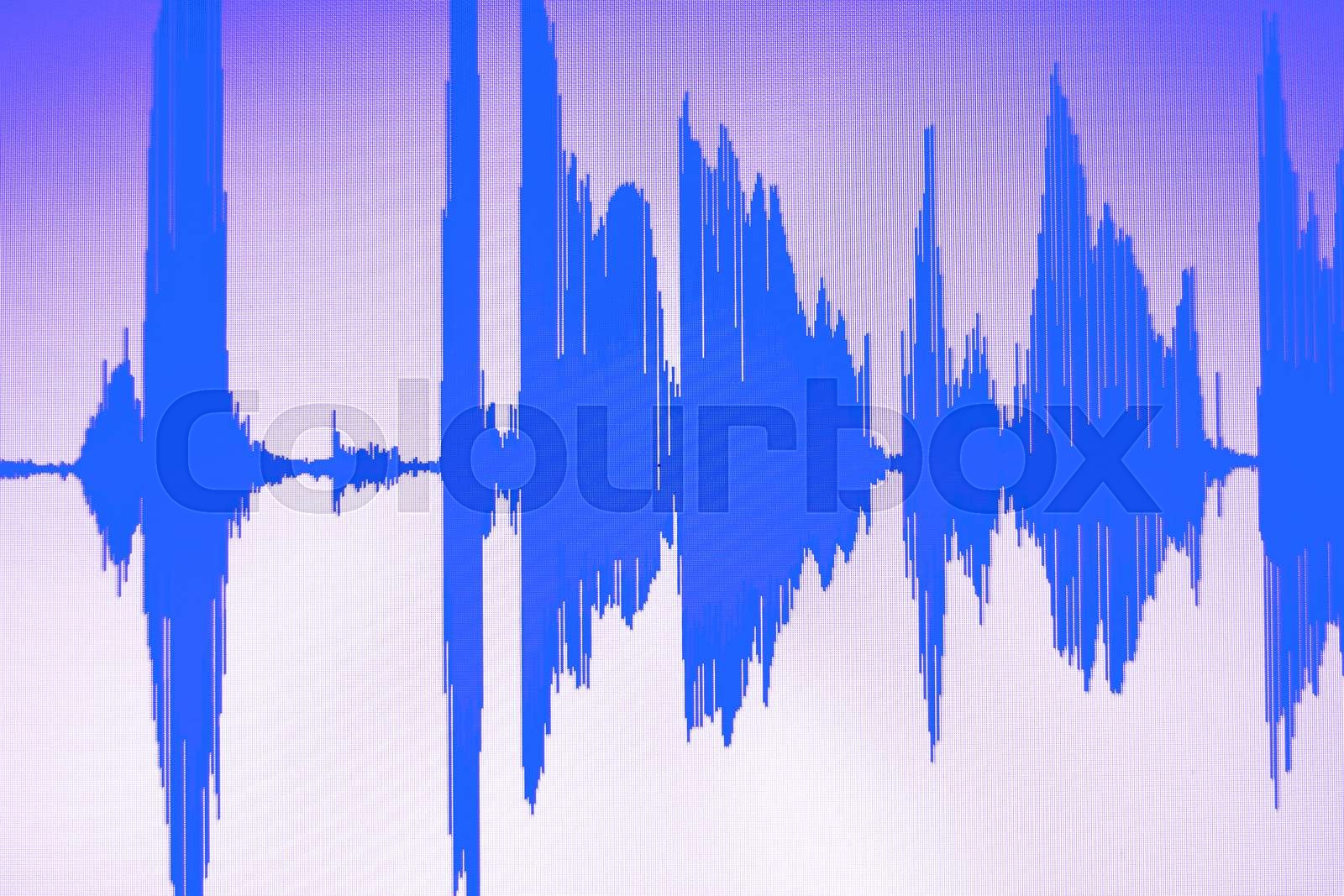 Audio studio voice recording sound wave | Stock image | Colourbox