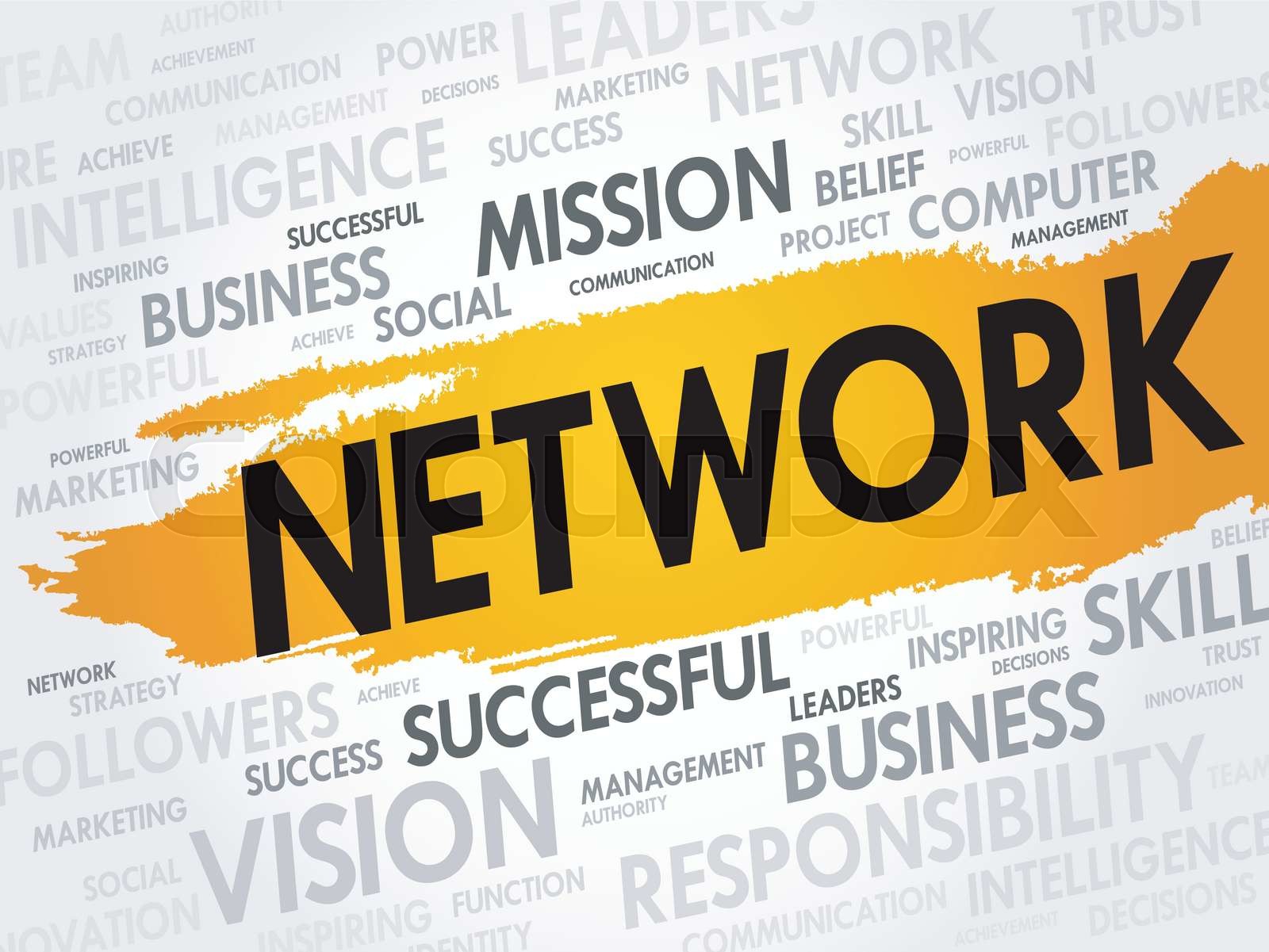 NETWORK word cloud | Stock vector | Colourbox