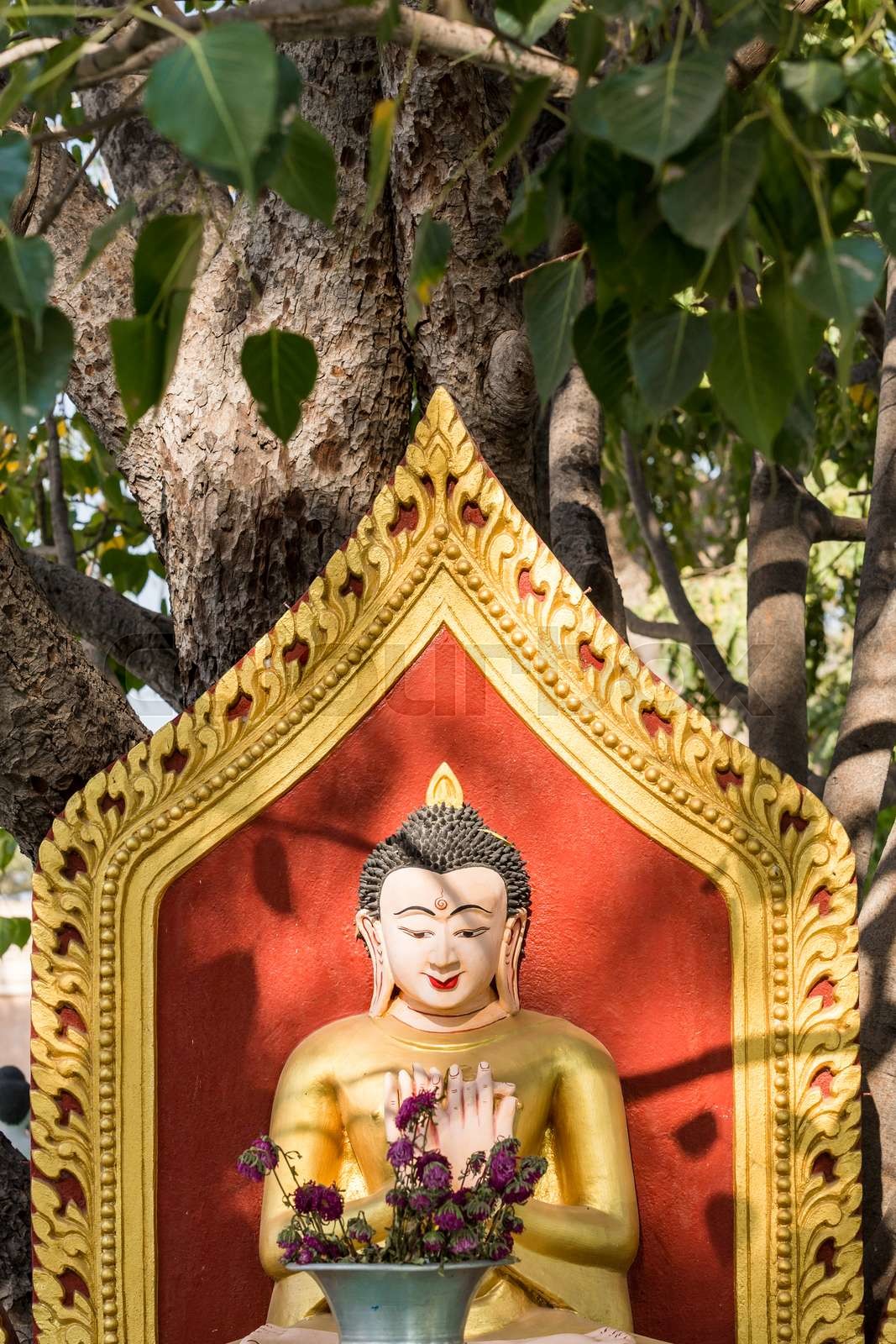 Statue of Buddha in ancient temples in Myanmar | Stock image | Colourbox