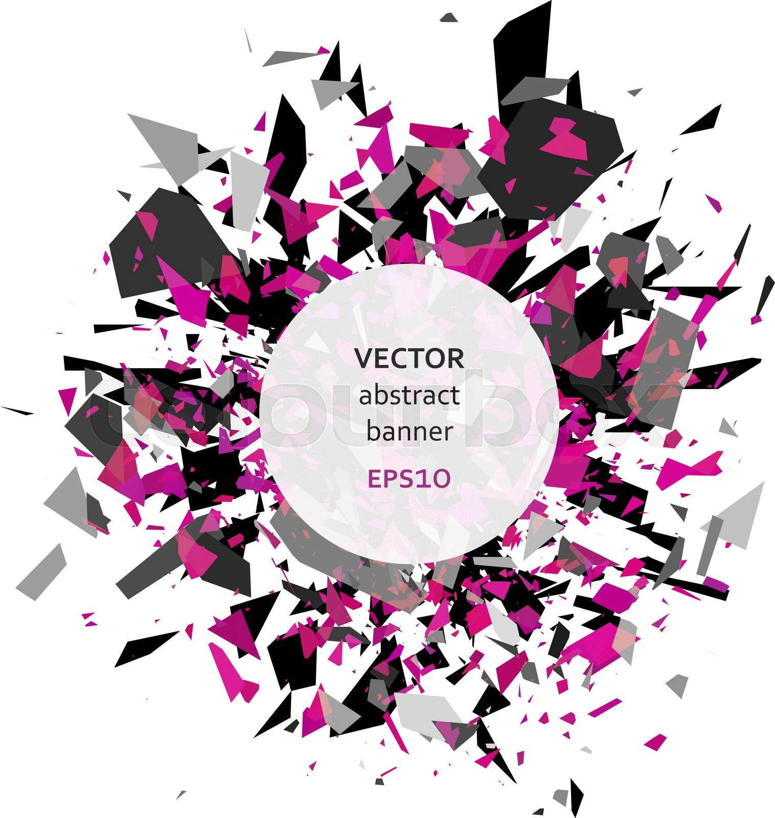 Abstract explosion banner | Stock vector | Colourbox