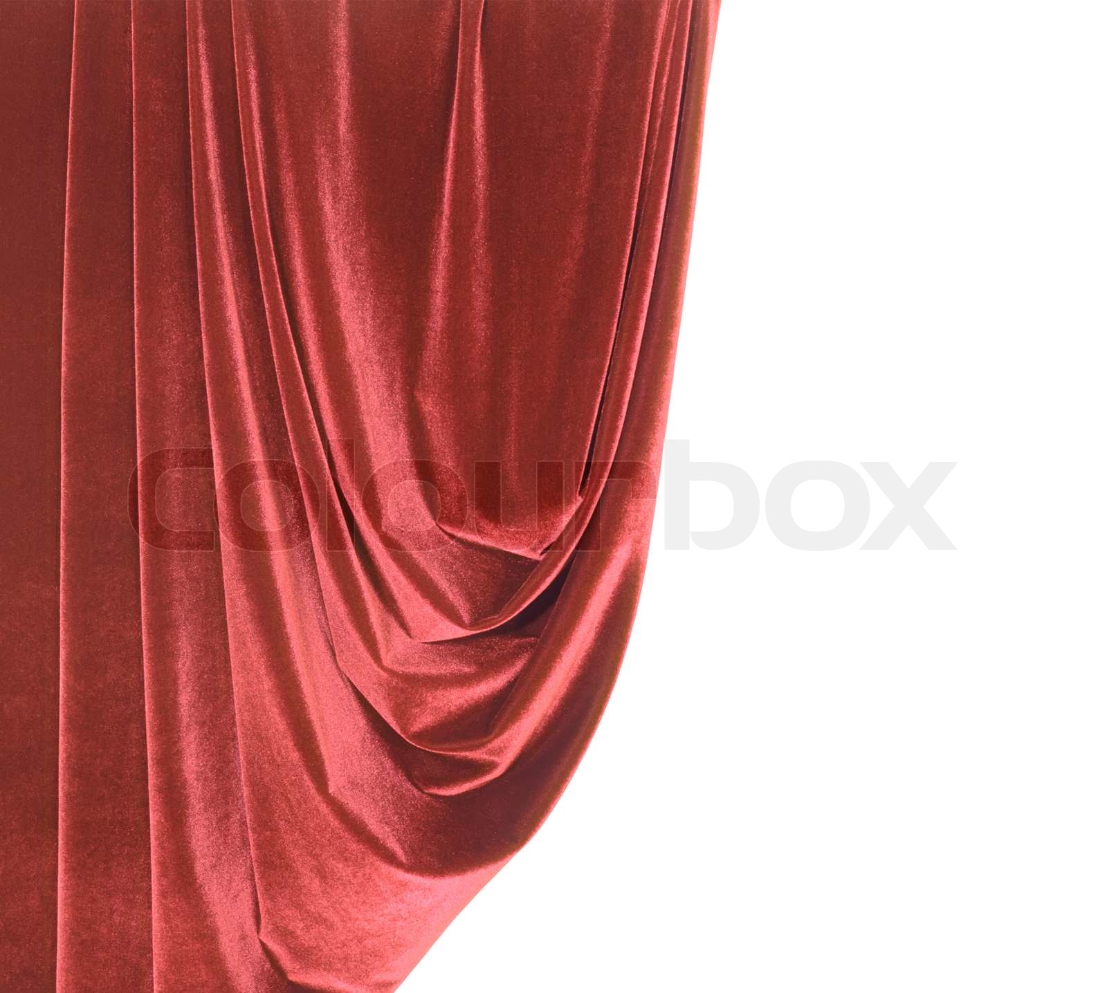 Red Satin Border Isolated on white | Stock image | Colourbox