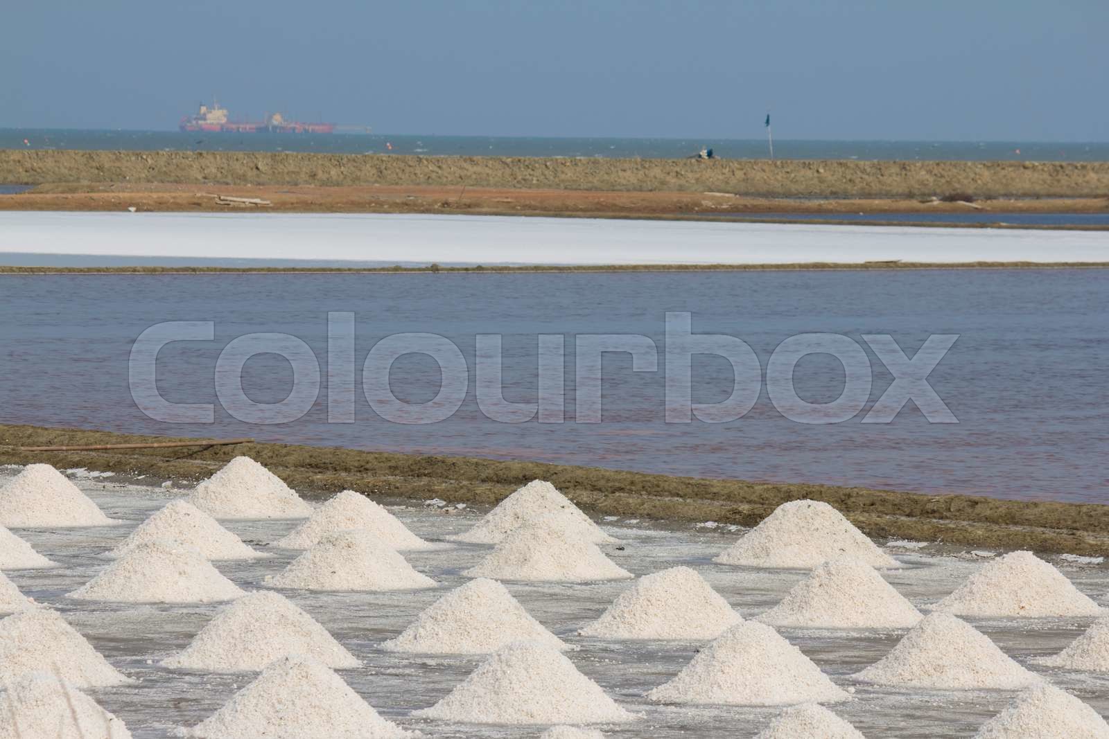Salt farm | Stock image | Colourbox