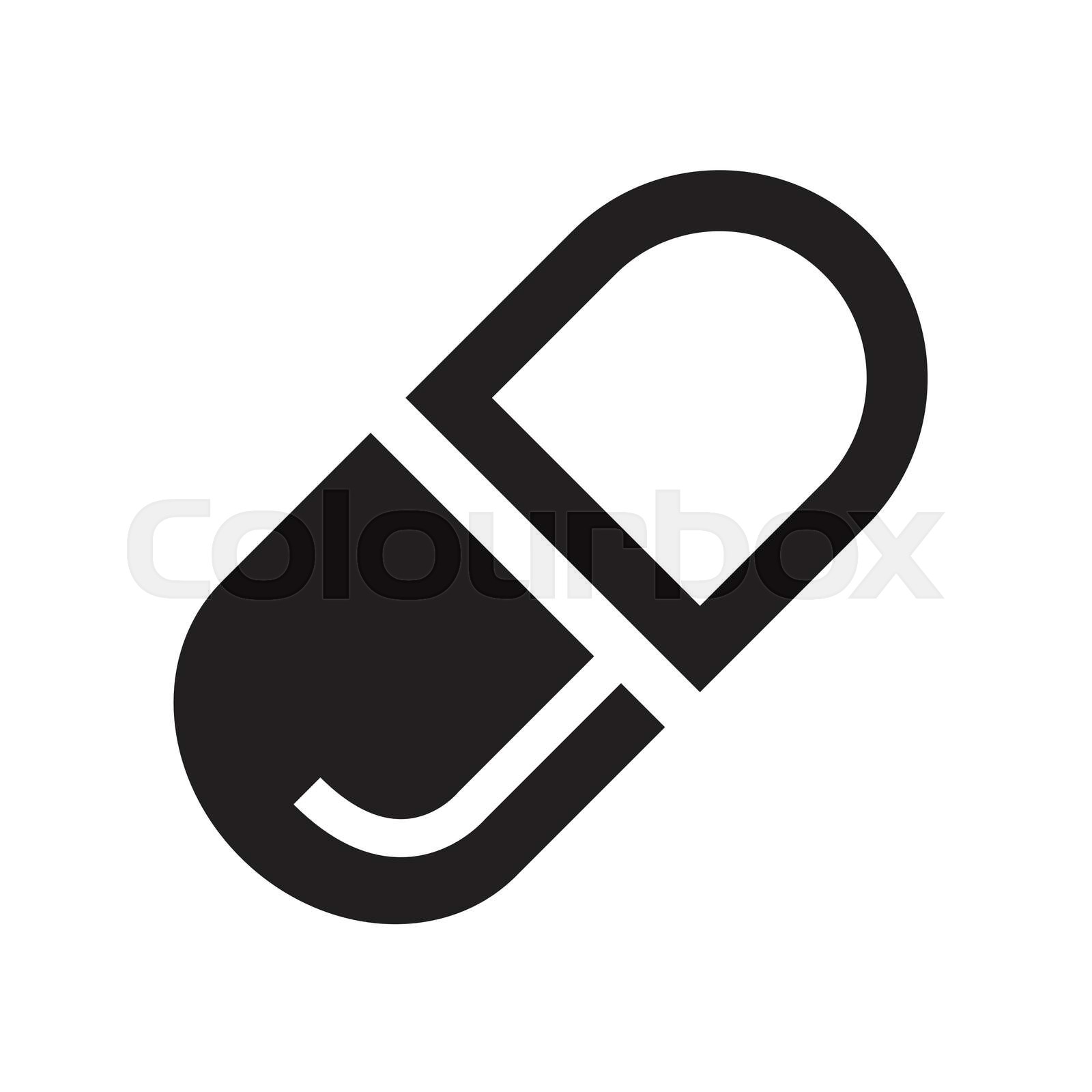 pillen, icon, medizinisch | Stock-Vektor | Colourbox