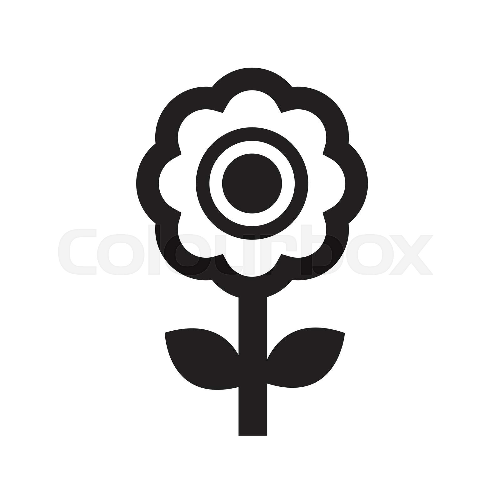 flower icon vector | Stock vector | Colourbox