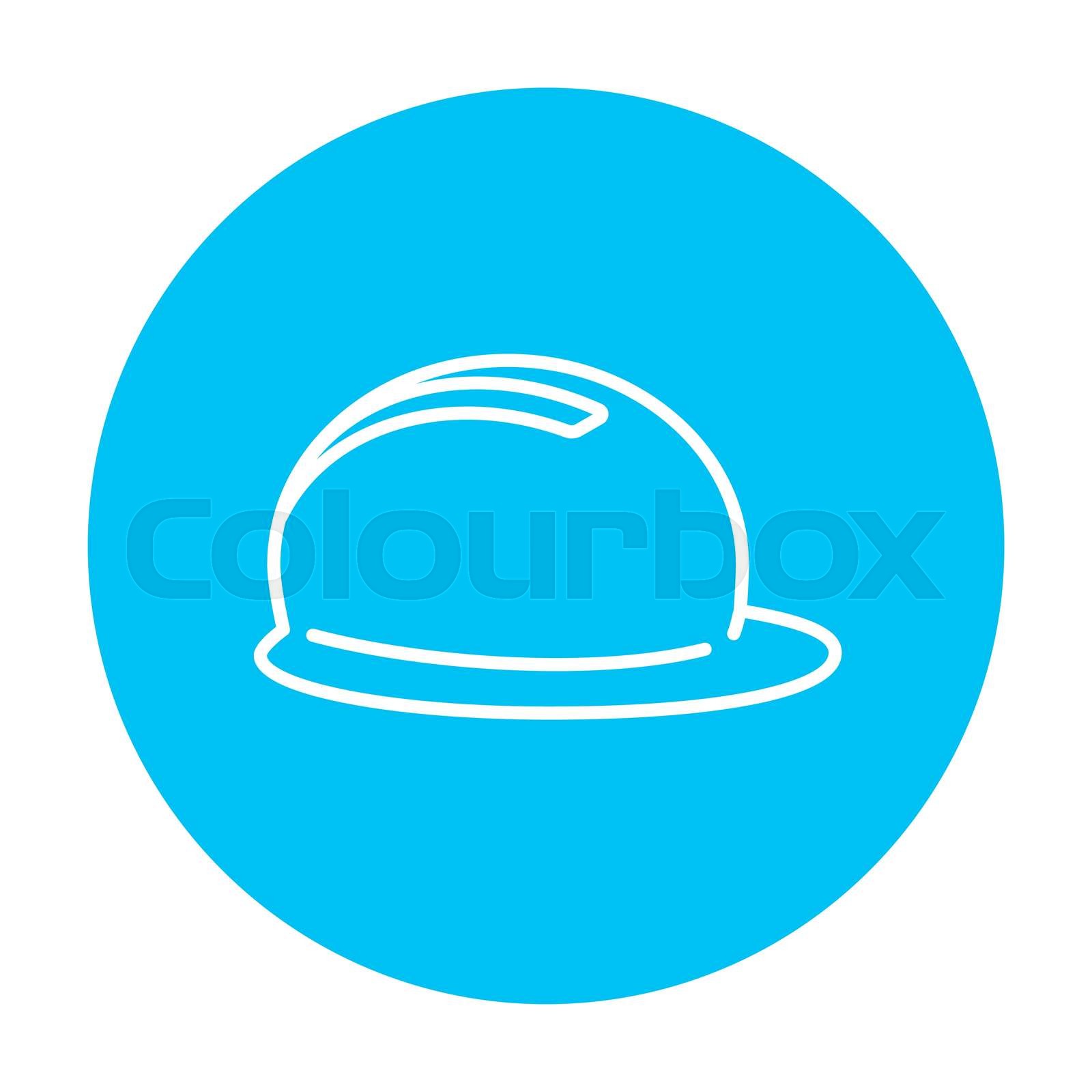 Hard hat line icon. | Stock vector | Colourbox