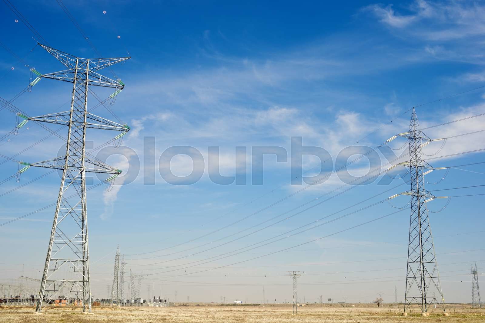 Electrical substation | Stock image | Colourbox