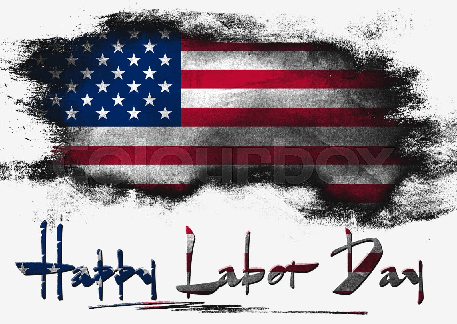 Flag of United States, Labor Day | Stock image | Colourbox