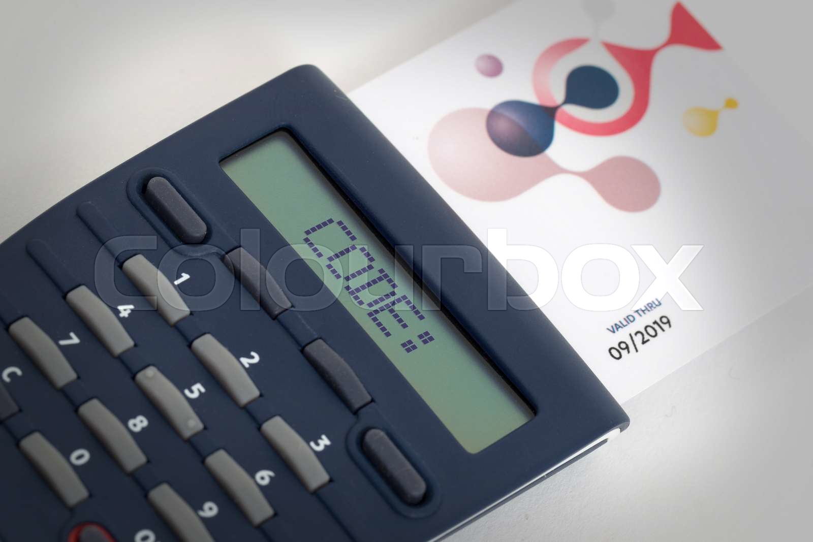 Card reader for reading a bank card | Stock image | Colourbox