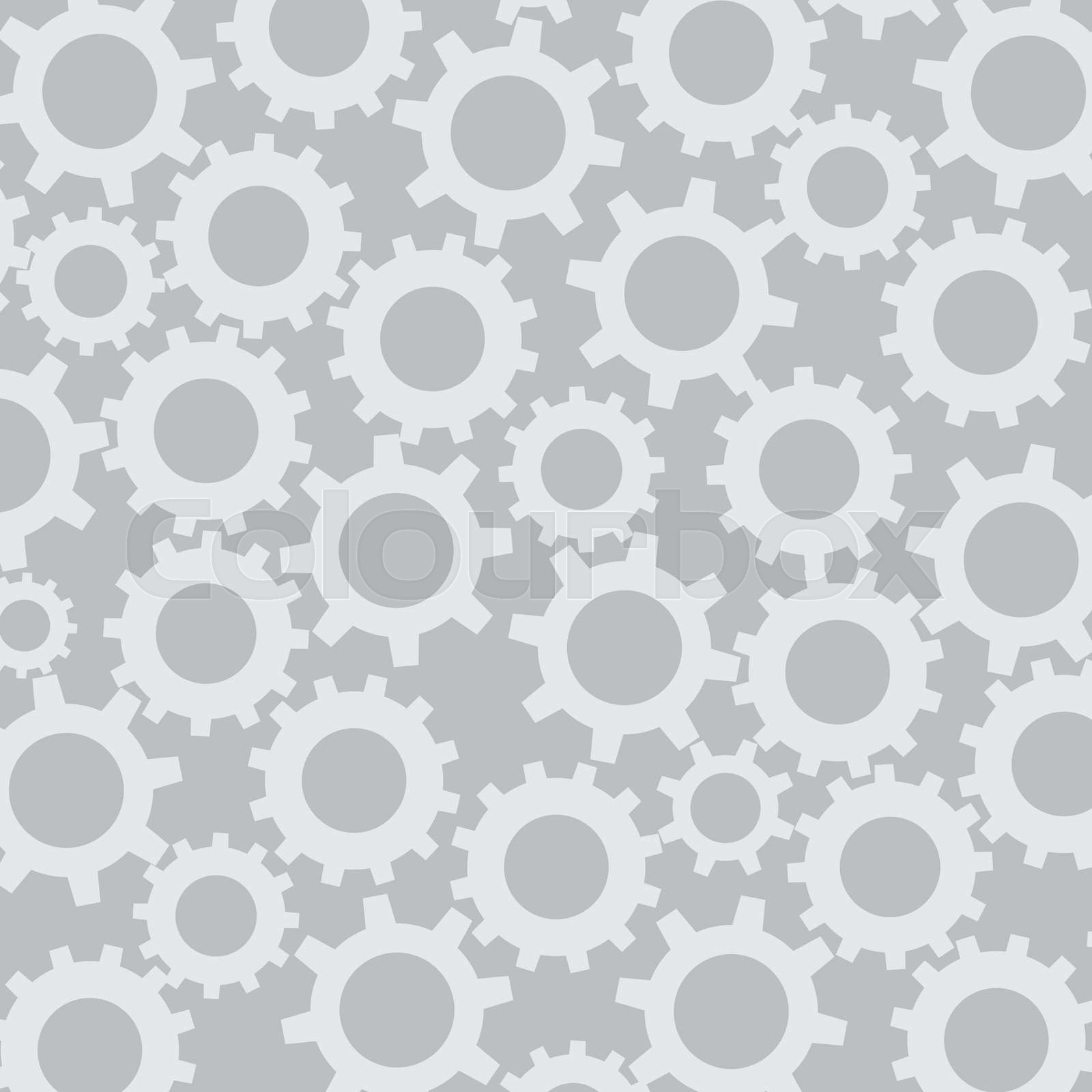 Cog wheel seamless pattern | Stock vector | Colourbox