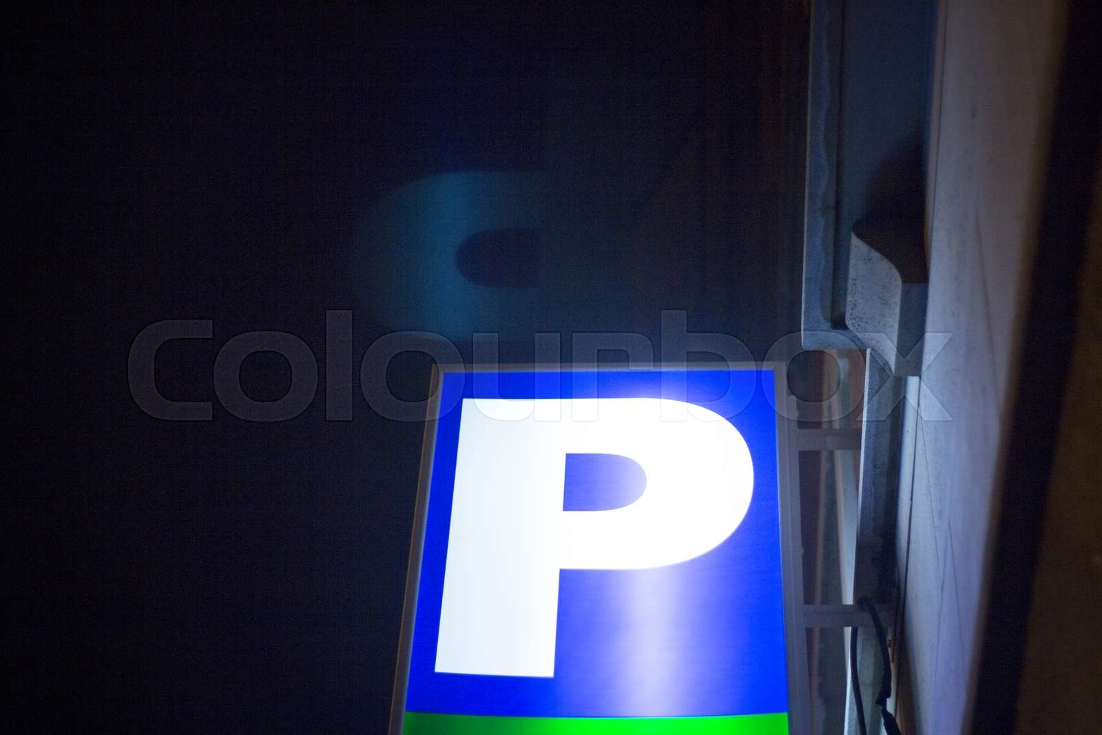 Car park light sign | Stock image | Colourbox