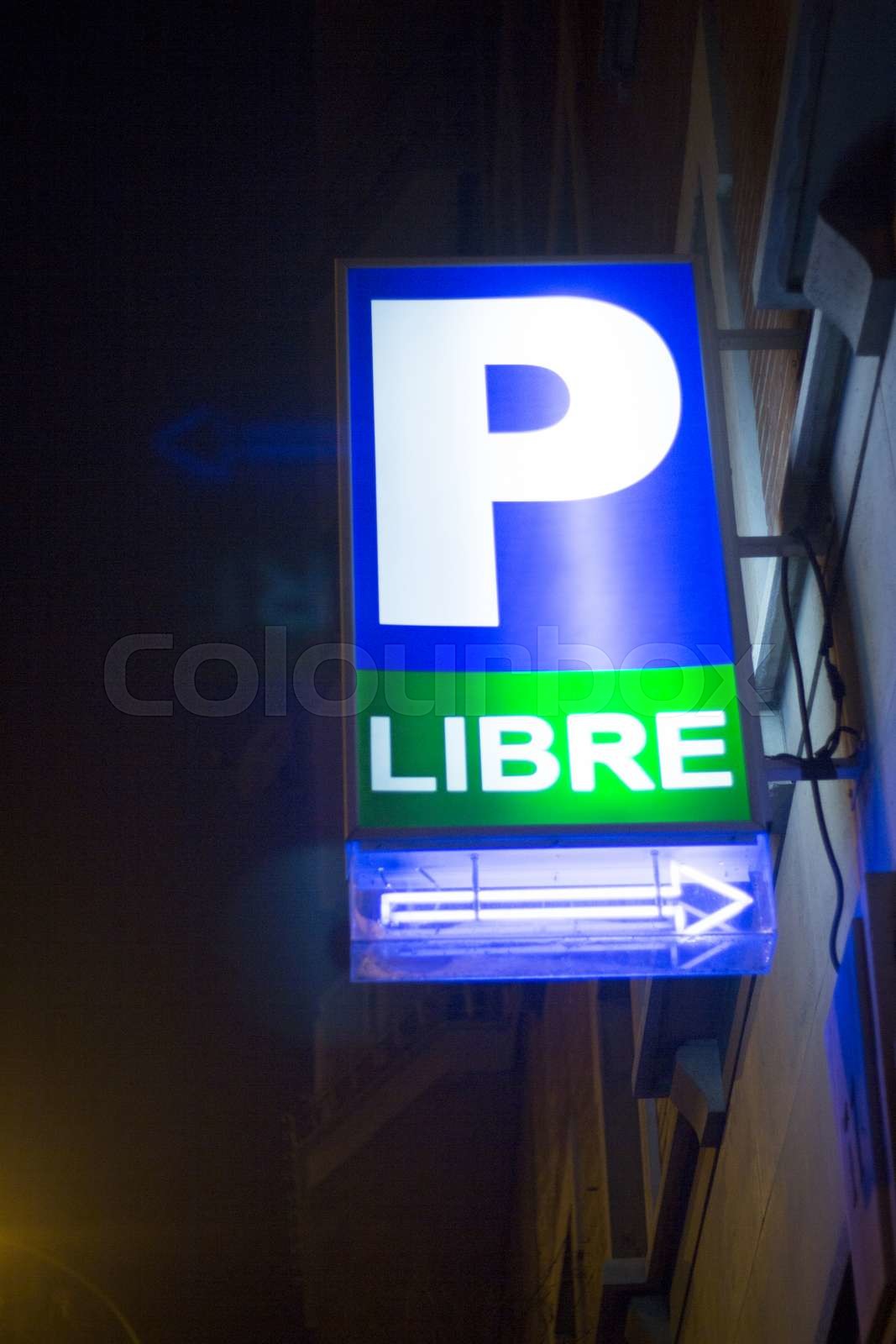 Car park light sign | Stock image | Colourbox