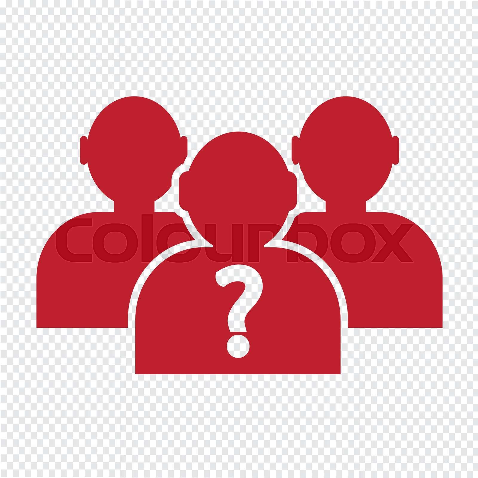 Who Icon Illustration and Vector Art | Stock vector | Colourbox