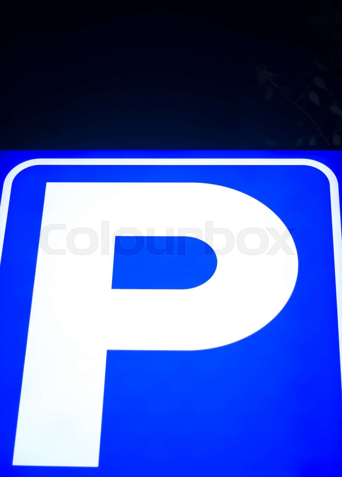 Car park light sign | Stock image | Colourbox