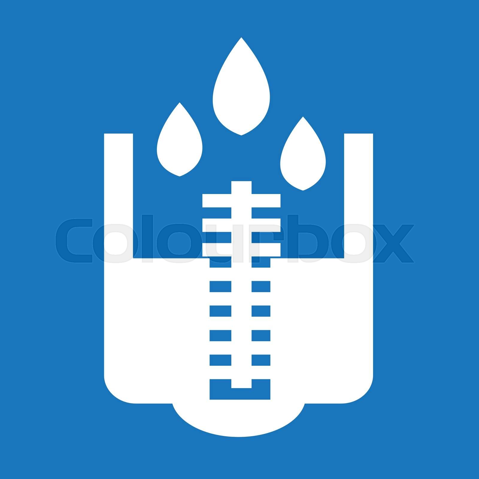 rain meter icon Illustration design | Stock vector | Colourbox