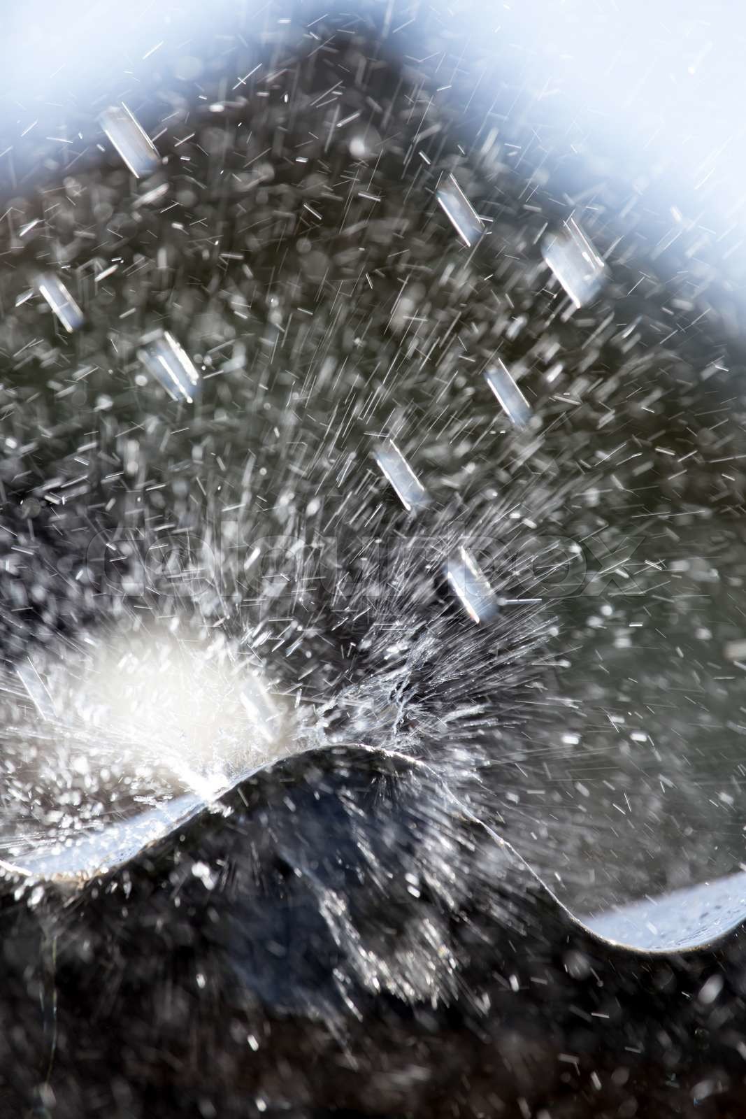 storm rain on the roof of the house | Stock image | Colourbox