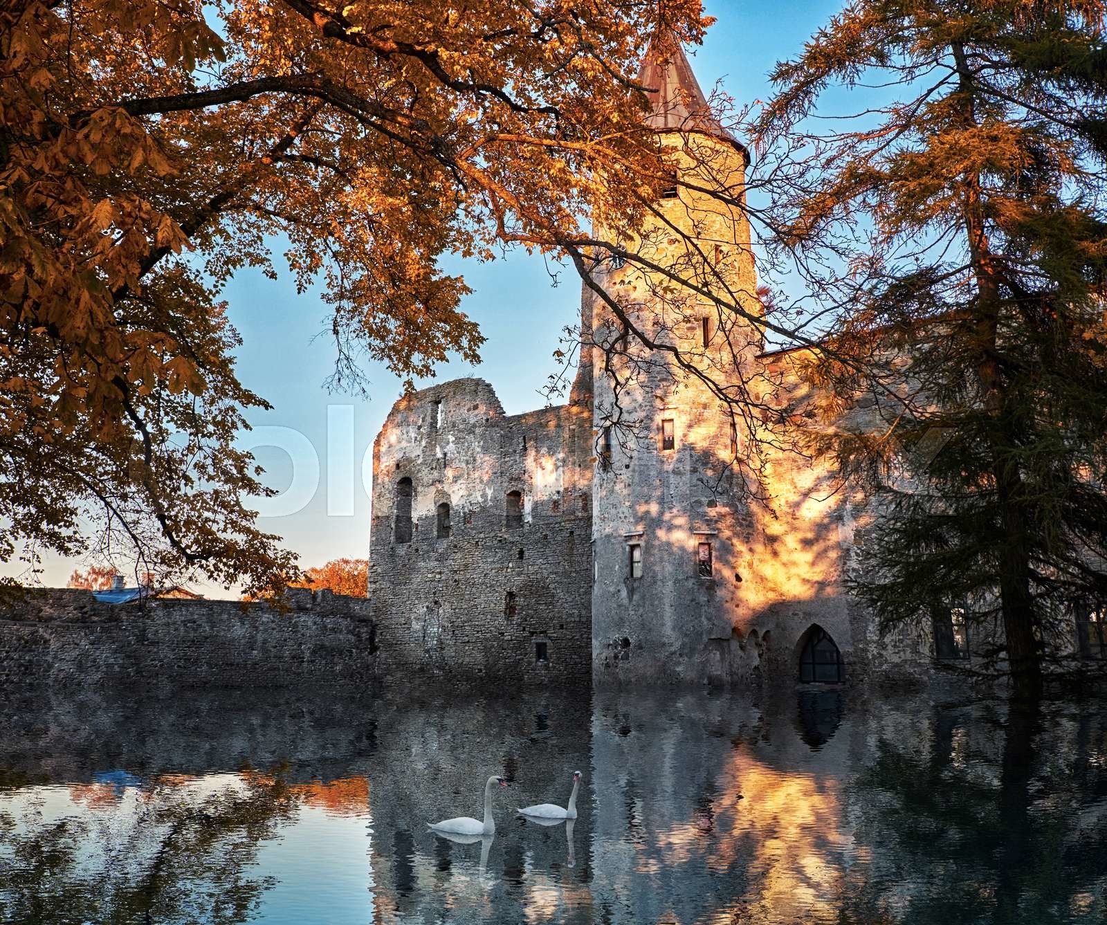 flood and castle | Stock image | Colourbox