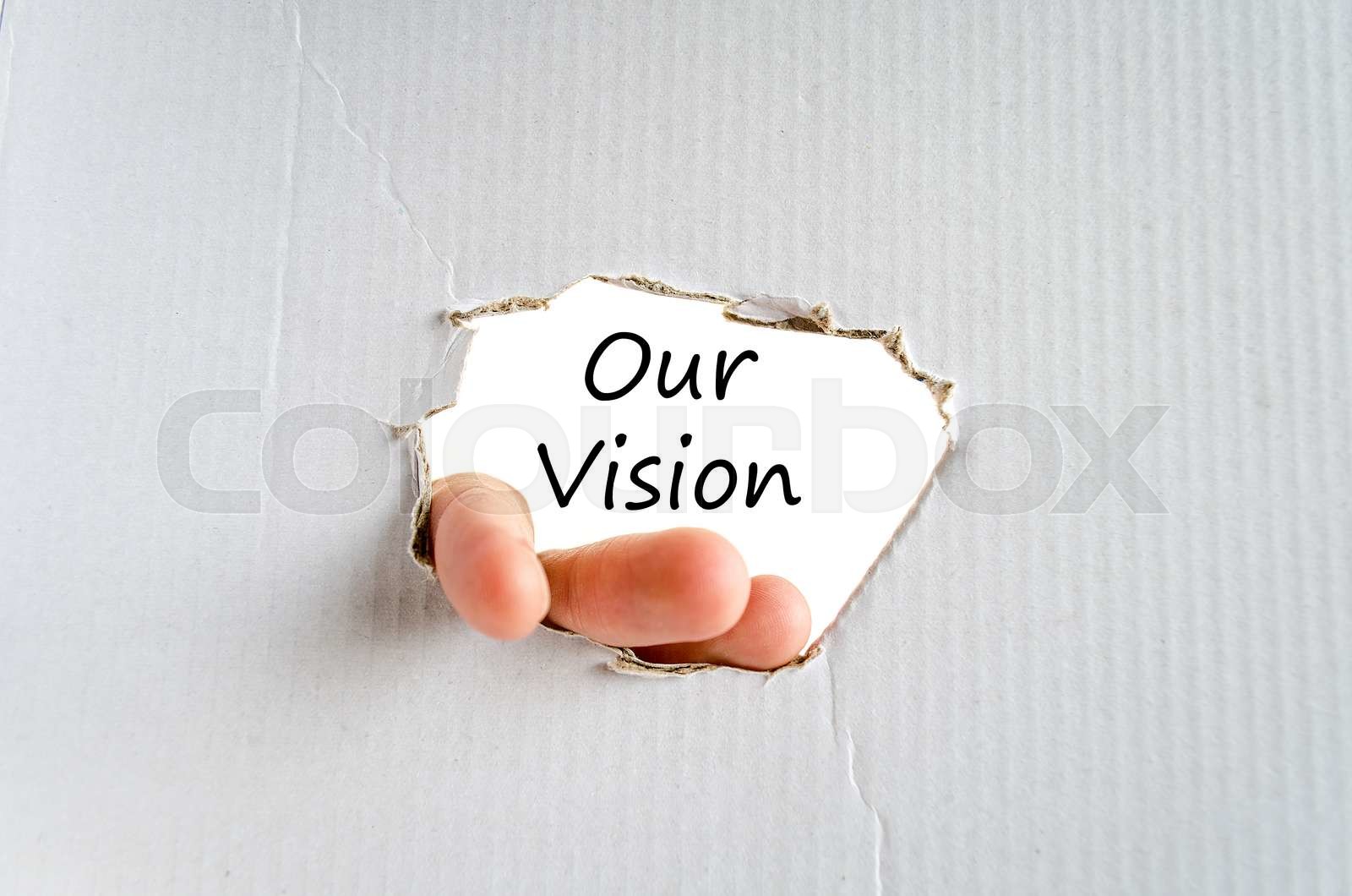 Our vision text concept | Stock image | Colourbox