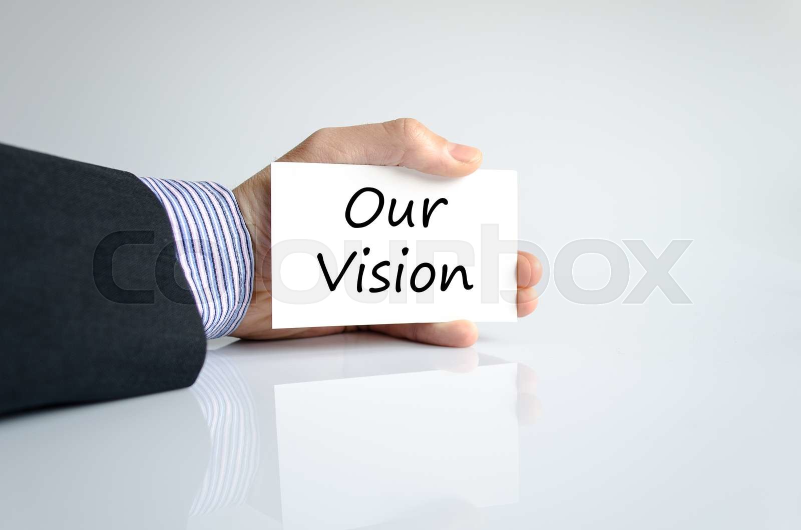 Our vision text concept | Stock image | Colourbox
