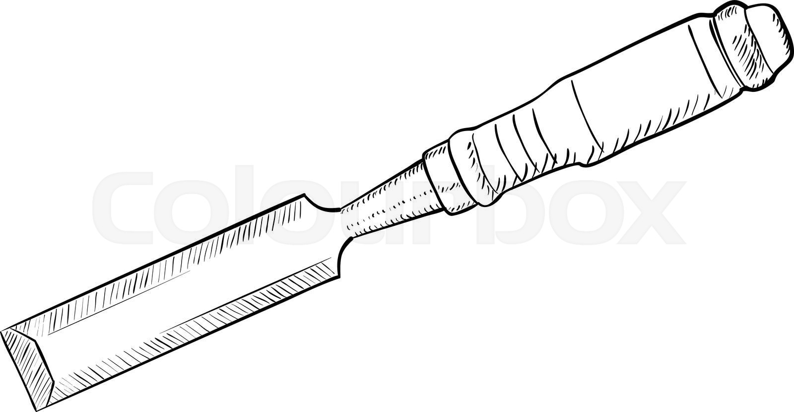 Chisel vector illustration | Stock vector | Colourbox