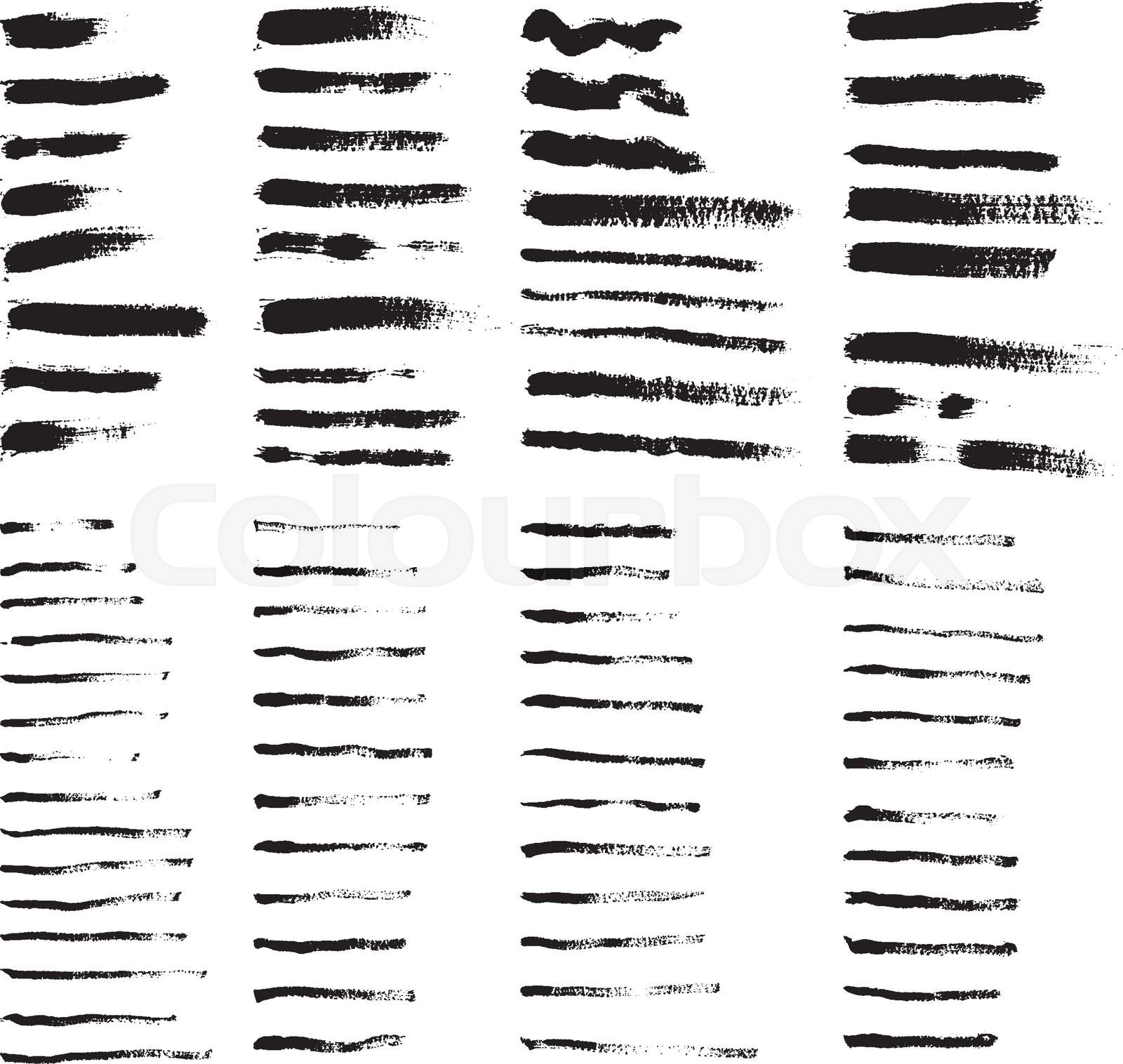 pinsel, strich, illustration | Stock-Vektor | Colourbox