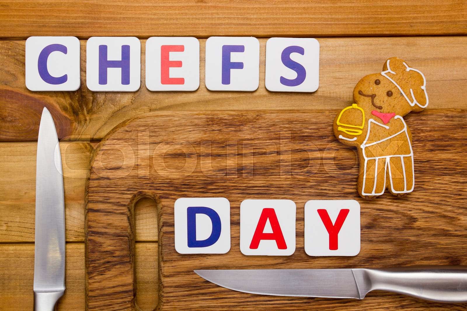 Congratulations to the cook | Stock image | Colourbox