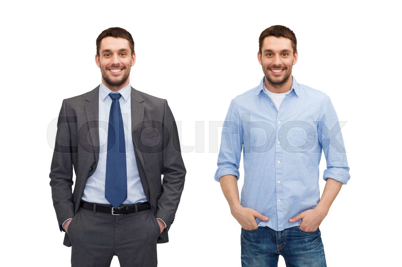 same man in different style clothes | Stock image | Colourbox