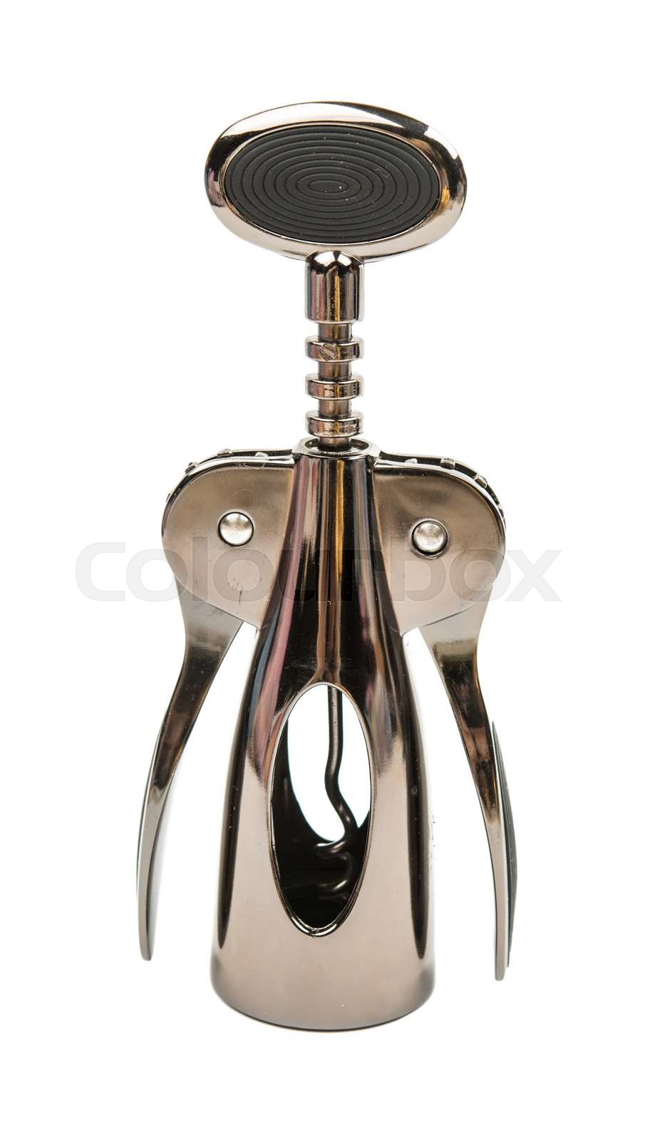Modern corkscrew isolated | Stock image | Colourbox