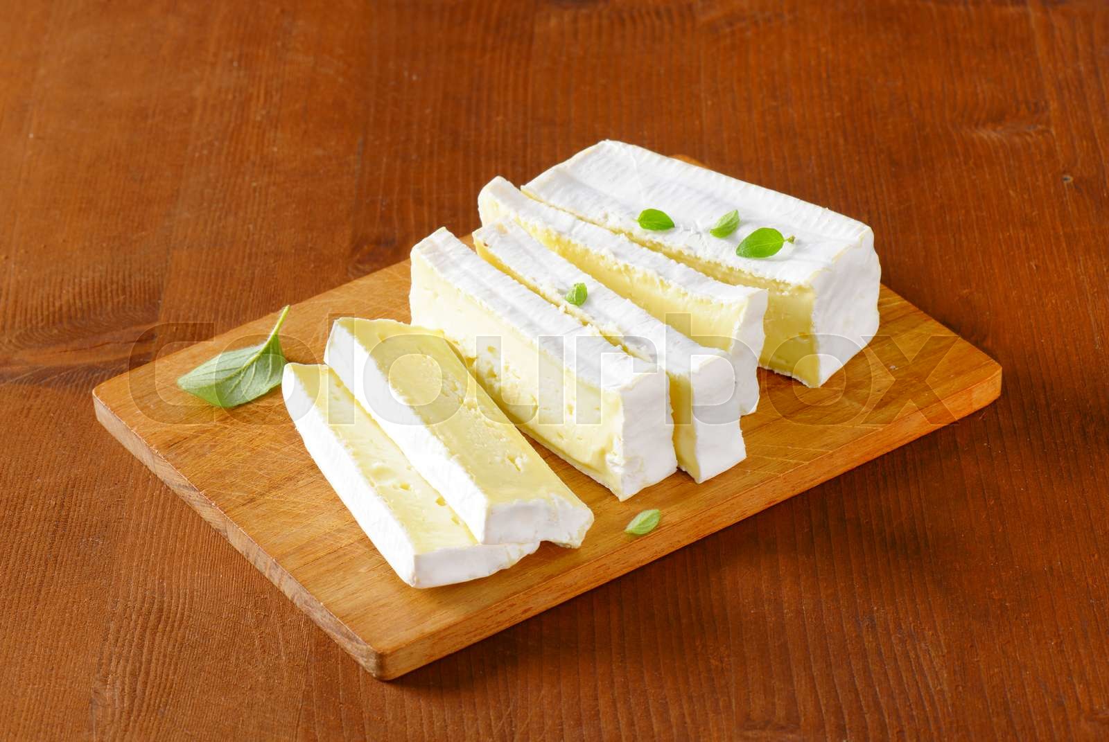 French cheese Carré de l'Est | Stock image | Colourbox