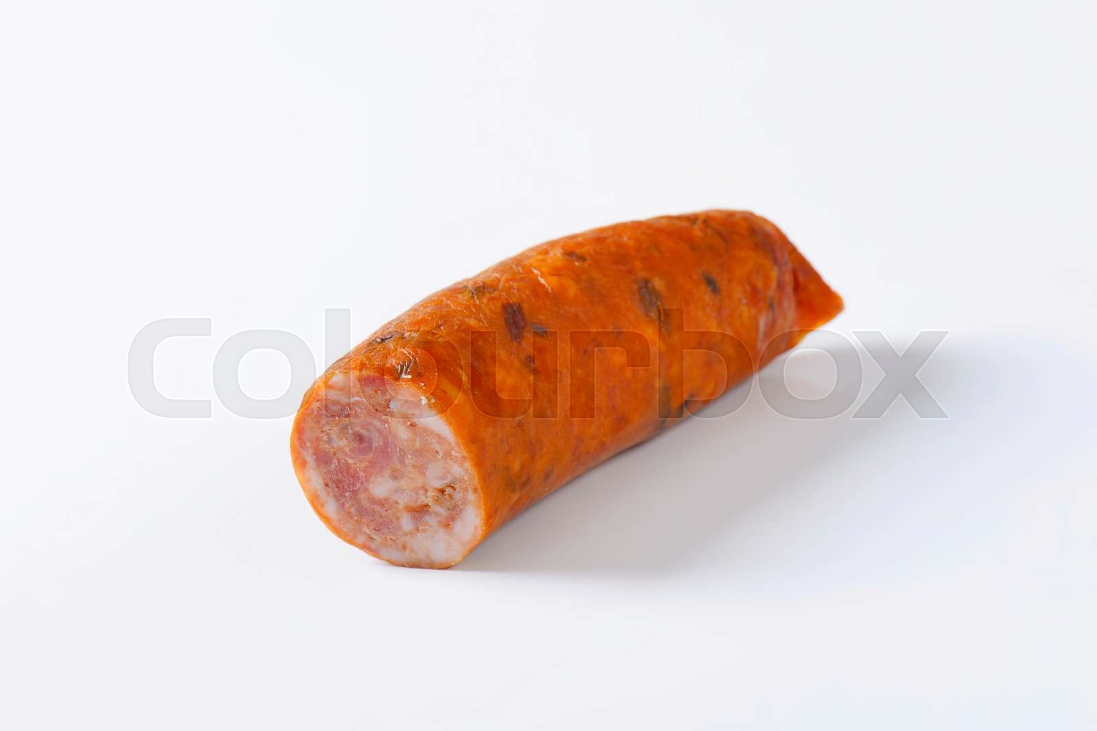 Smoked pork sausage | Stock image | Colourbox