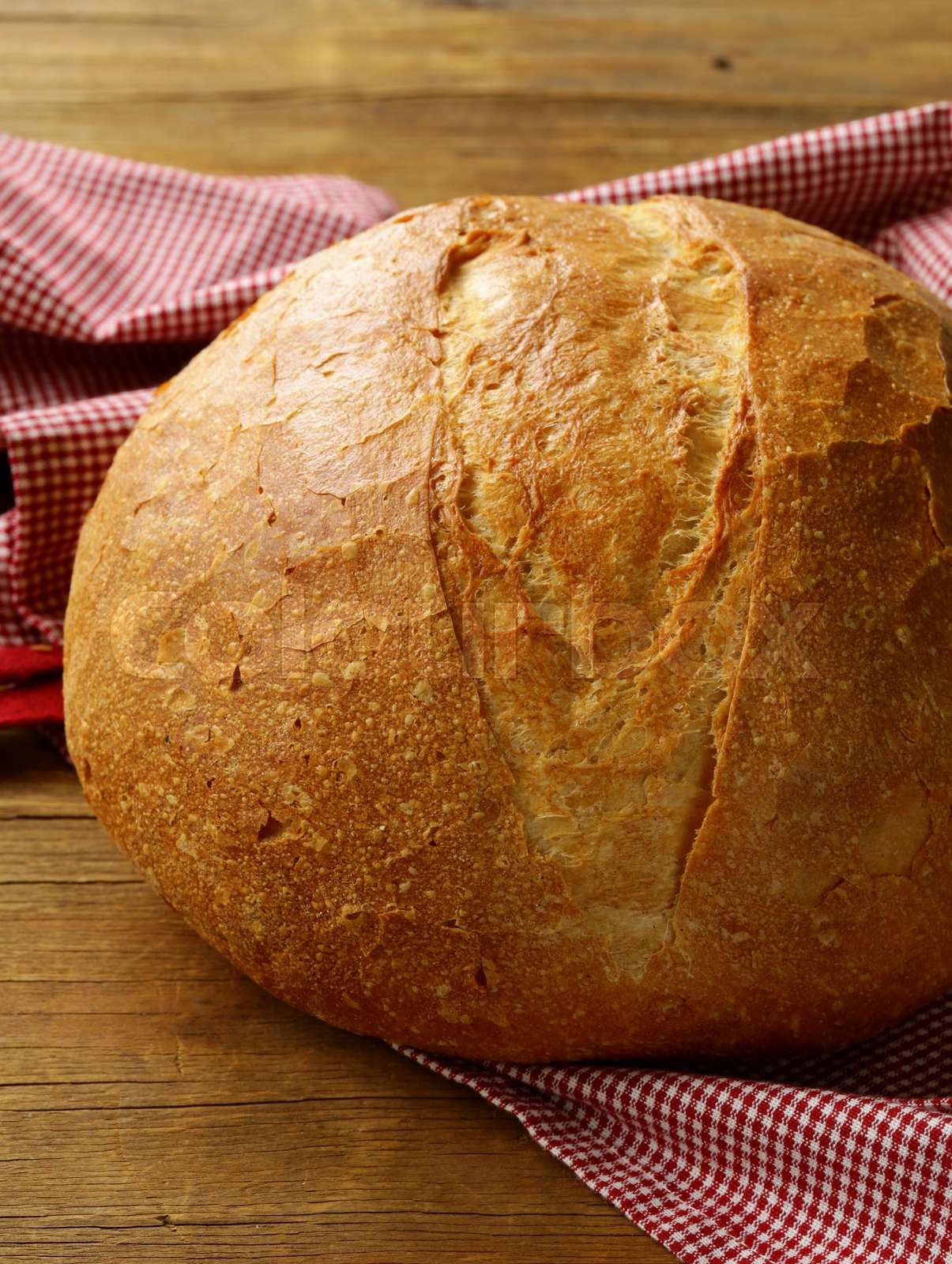 large loaf of homemade bread | Stock image | Colourbox
