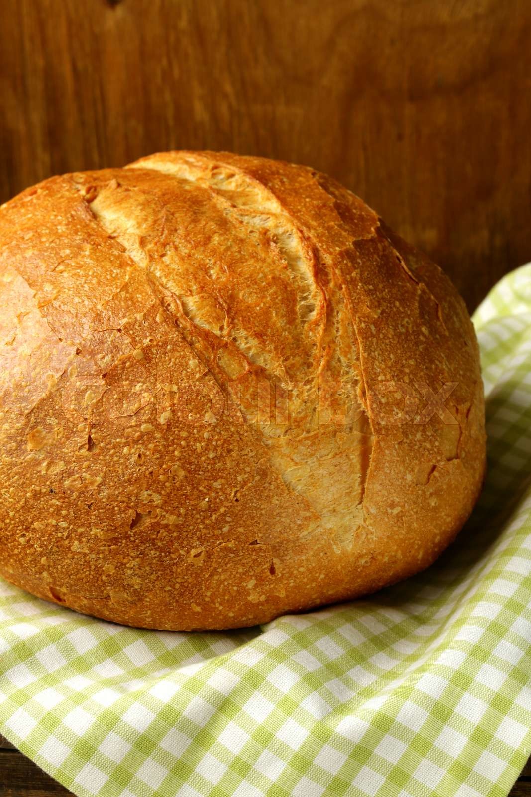 large loaf of homemade bread | Stock image | Colourbox