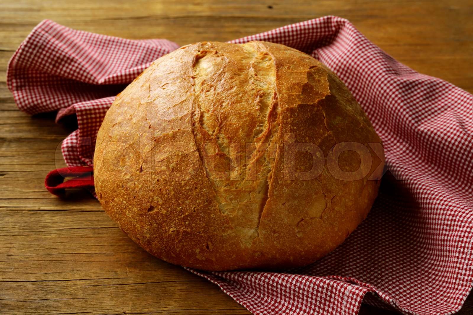 large loaf of homemade bread | Stock image | Colourbox